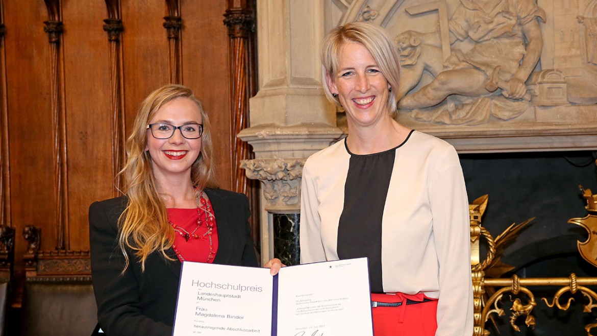 Hochschulpreis Landeshauptstadt 2022 - News - Hochschule München